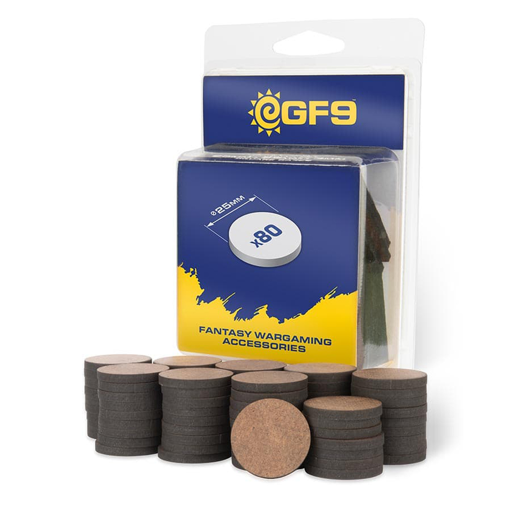 MDF Army Bases: Round 25mm (80) | Accessories | Miniature Market