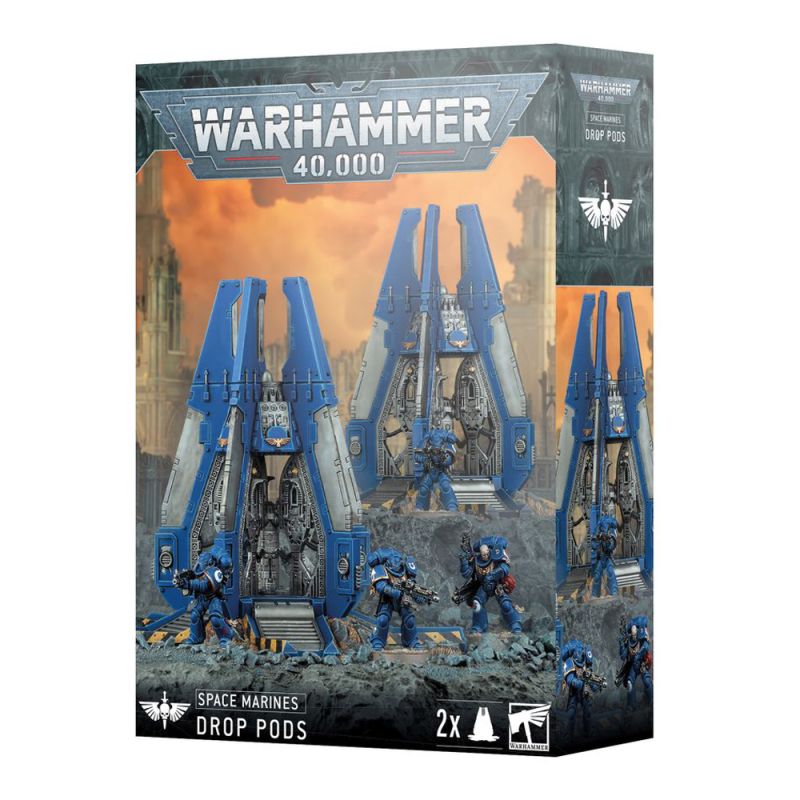 Warhammer 40k: Space Marines - Drop Pods | Tabletop Miniatures ...