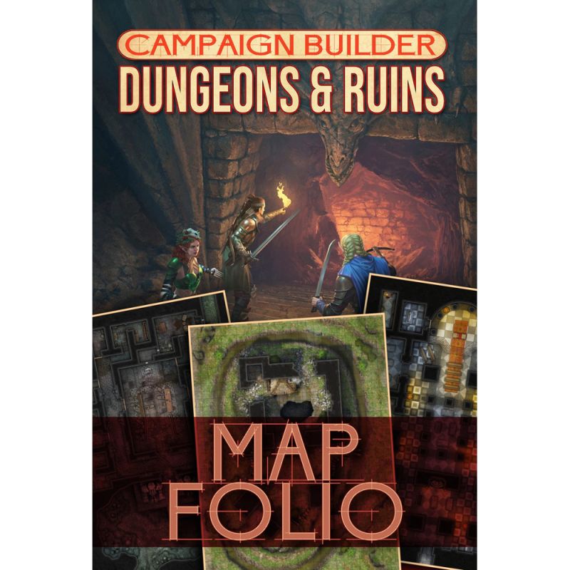 Campaign Builder: Dungeons & Ruins - Map Folio | Books | Miniature Market