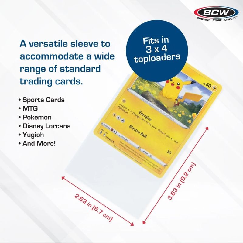 BCW Standard Card Sleeves "Penny Sleeves" (100) | Accessories ...